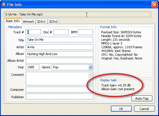 MP3 audio file normalization content page